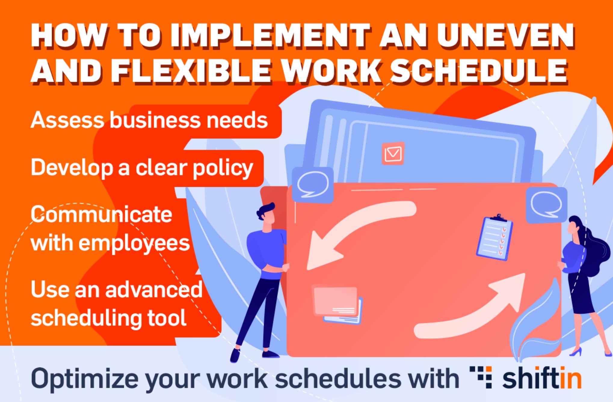 How to implement an uneven and flexible work schedule and how it benefits your company - shiftin